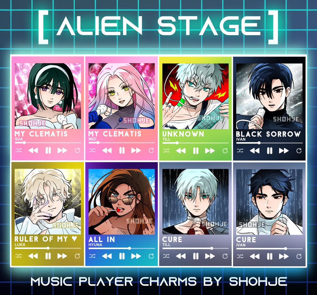 PREORDER // ALIEN STAGE Keychain Charms Sua Mizi Till Ivan Luka Hyuna ...