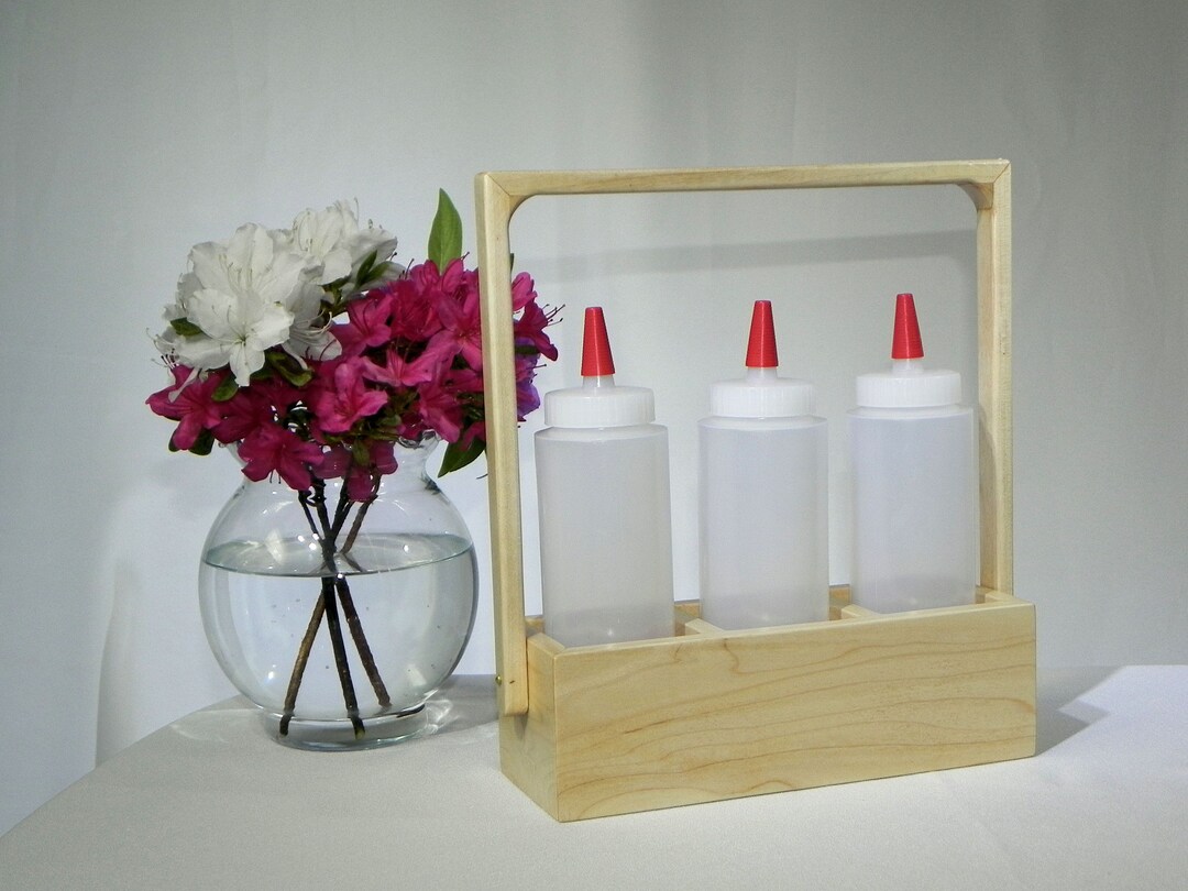 Condiment Carrier, Maple, 3 Bottle - Etsy