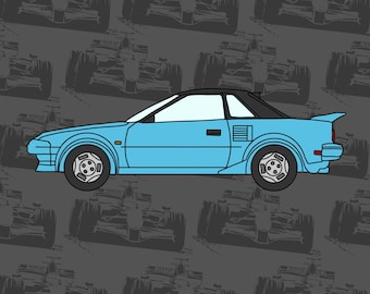 Toyota Mr2 Stickers - Etsy UK