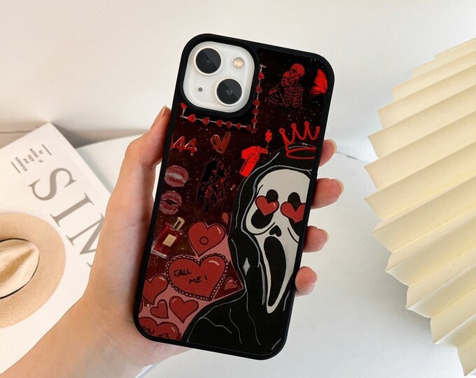 Call Me Scream Ghost Aesthetic Phone Case Cute iPhone 15 14 13 12 11 ...