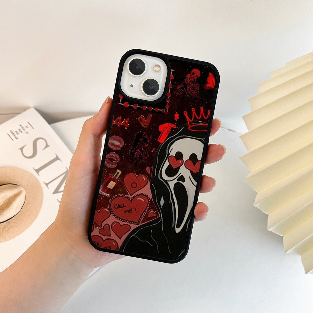Call Me Scream Ghost Aesthetic Phone Case Cute iPhone 15 14 13 12 11 ...
