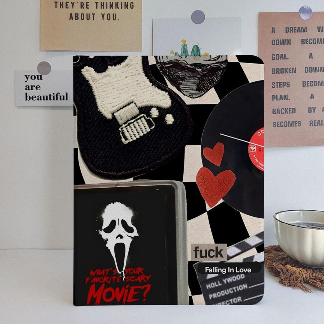 Ghost Scary Movie Collage iPad Pro 1112.913 Case With Pencil Holder ...