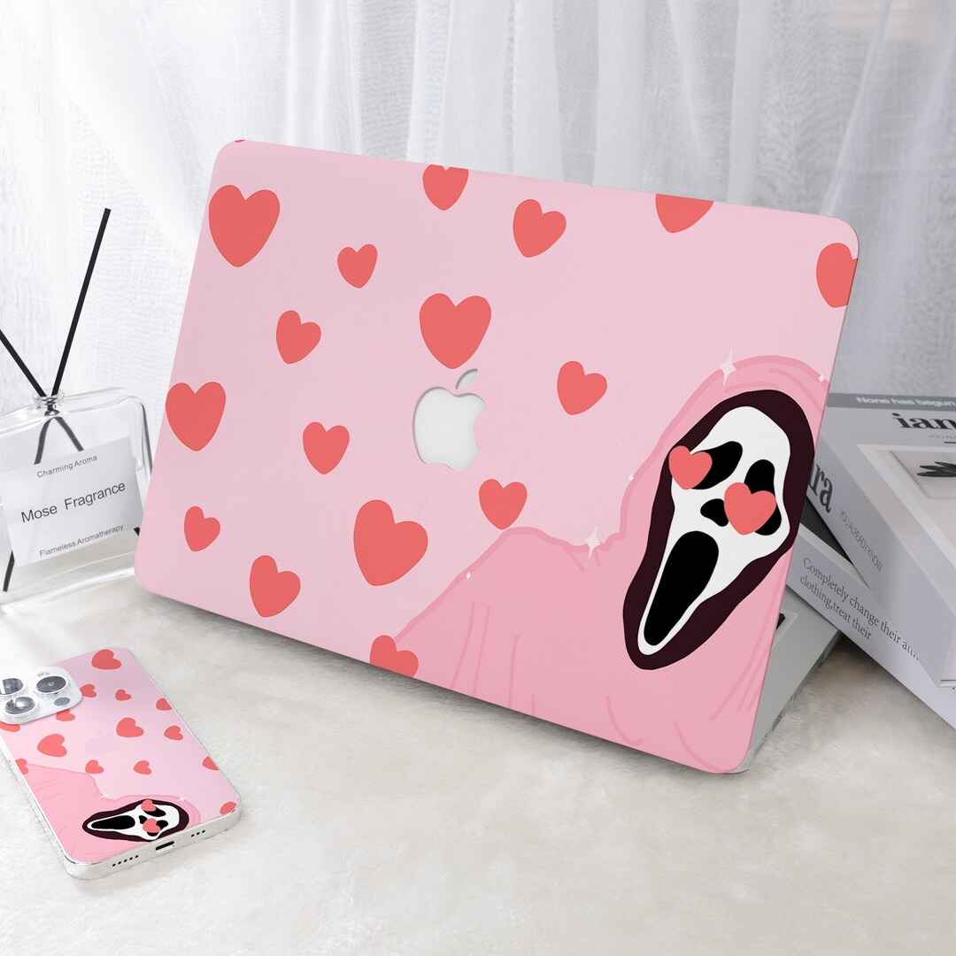 Ghost Love Pink Cute Mac Laptop Case Laptop Cover for MacBook Air Case ...