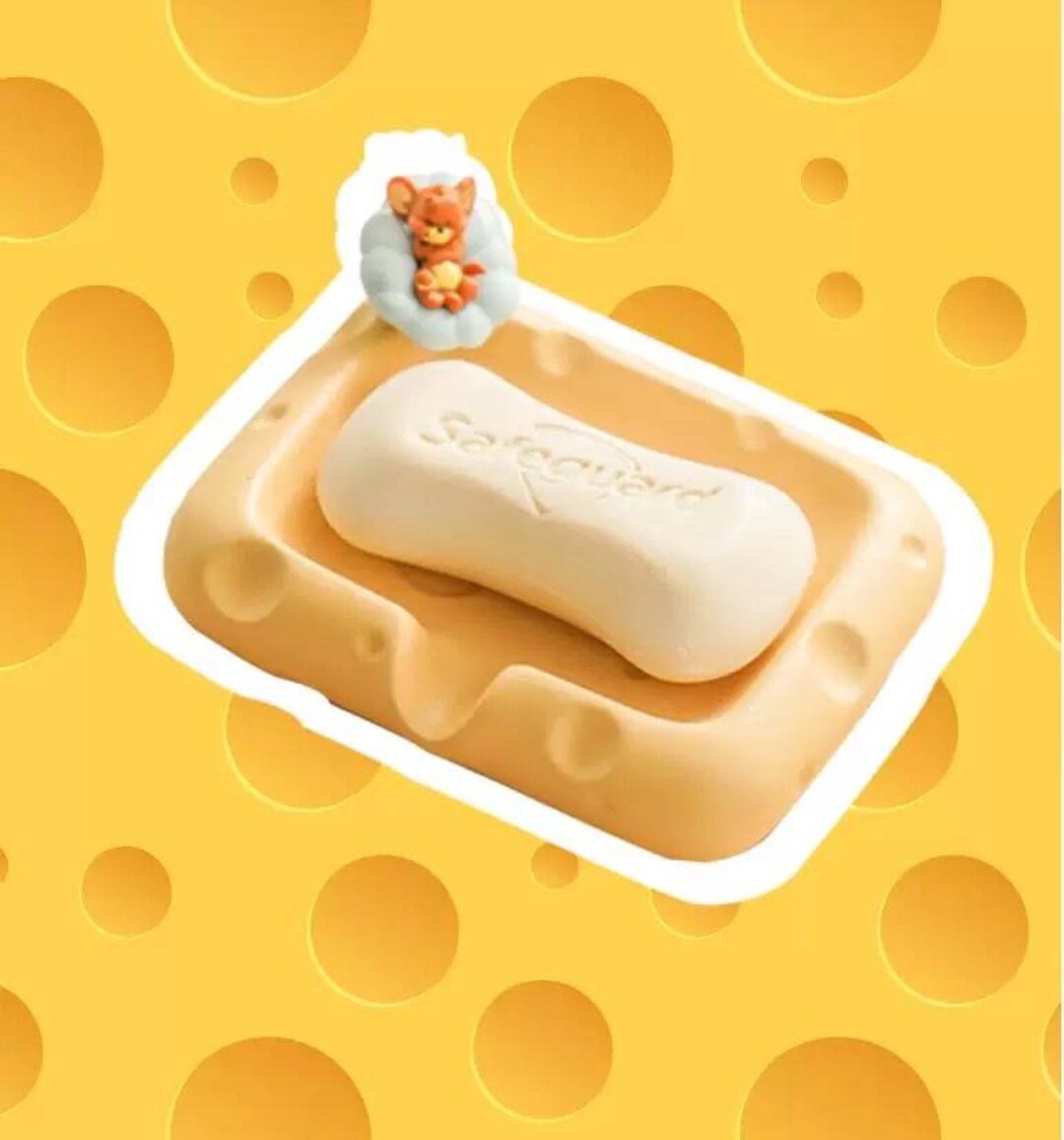 Tom and Jerry Cheese-shaped Ceramic Soap Dish - Elegant Bathroom ...