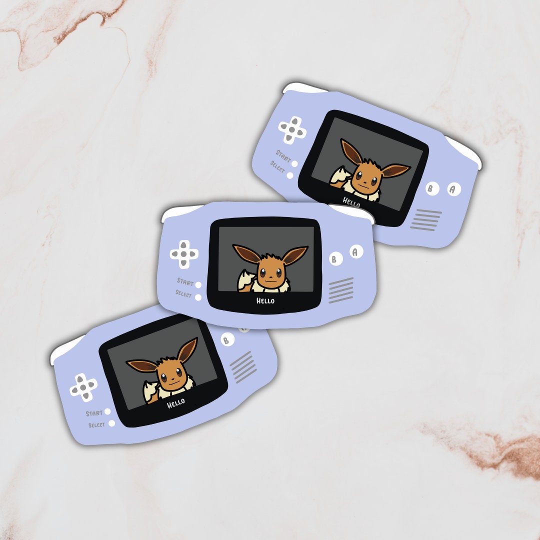 Gameboy Advance Pokemon Eve Sticker - Etsy