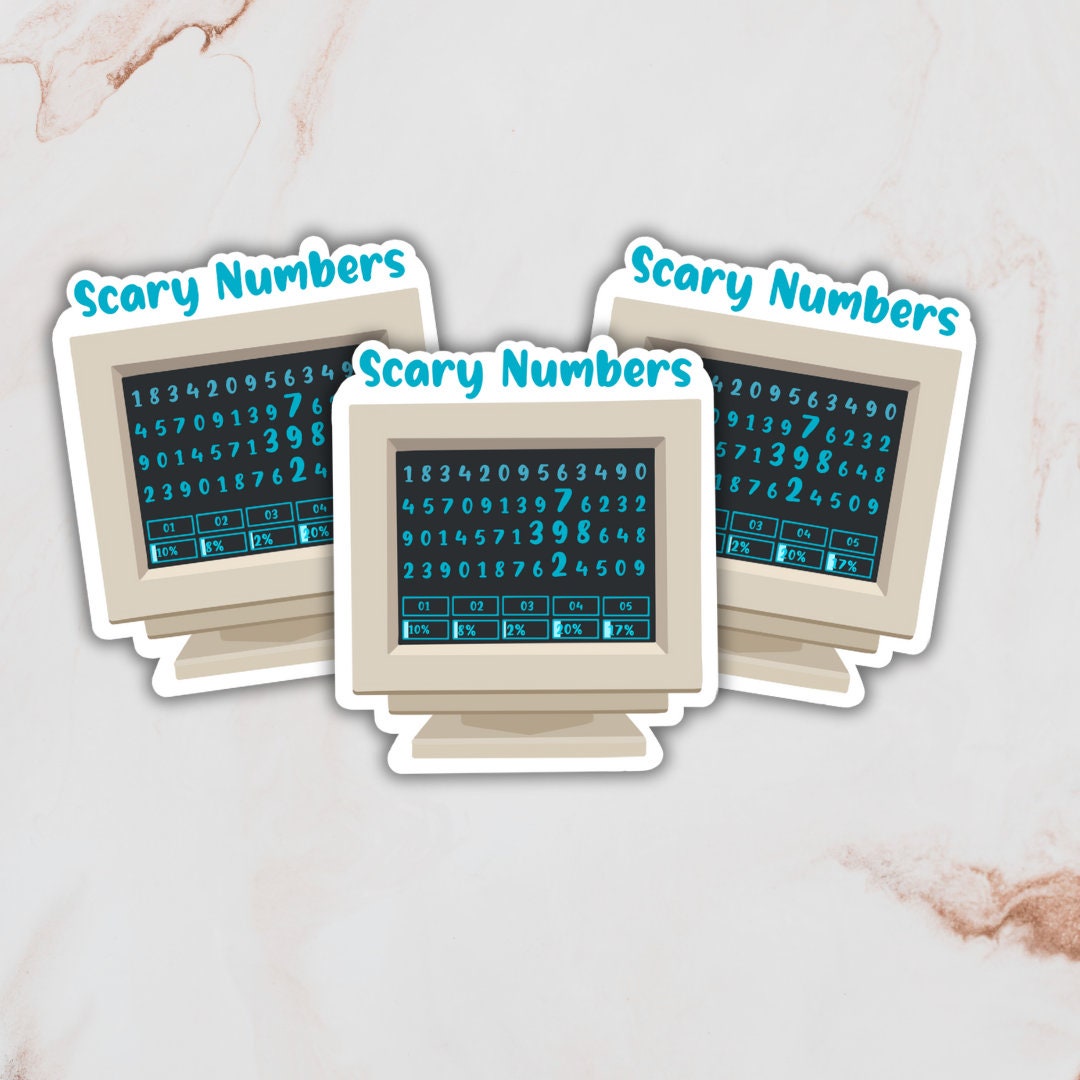 Apple TV Original Severance Scary Numbers Computer Sticker - Etsy
