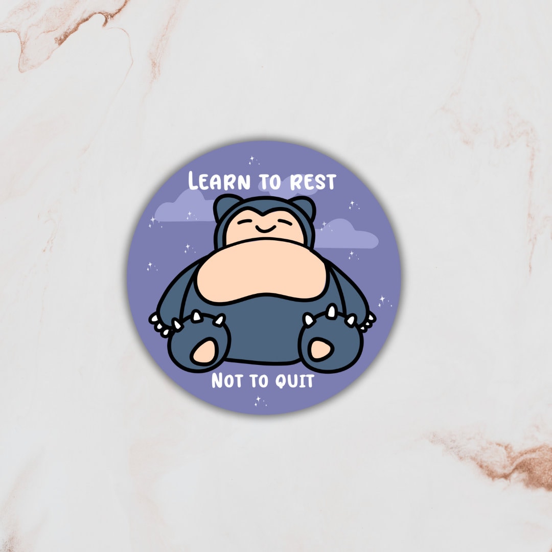 Snorlax Relax Sticker - Etsy