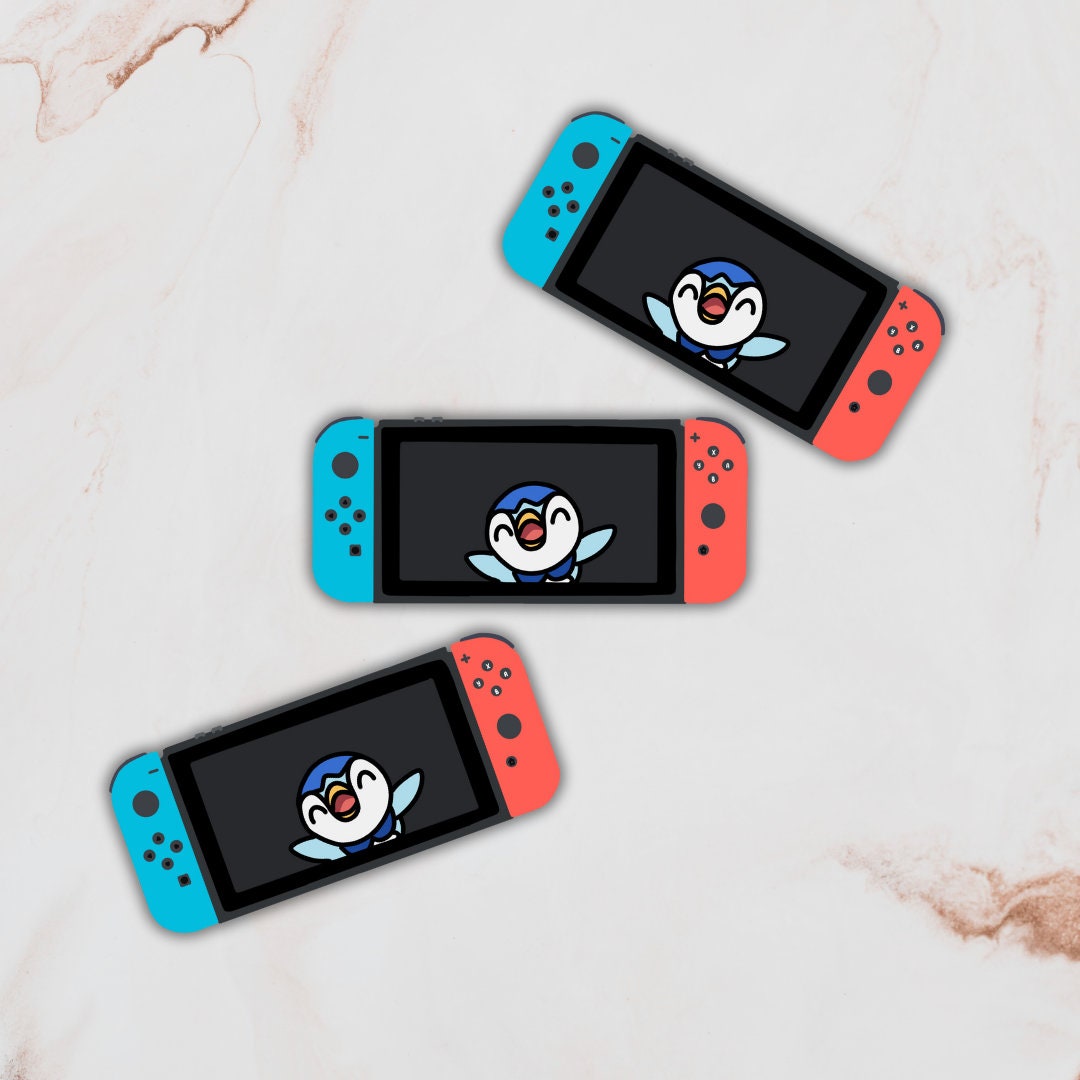 Nintendo Switch Console Pokemon Piplup Sticker - Etsy