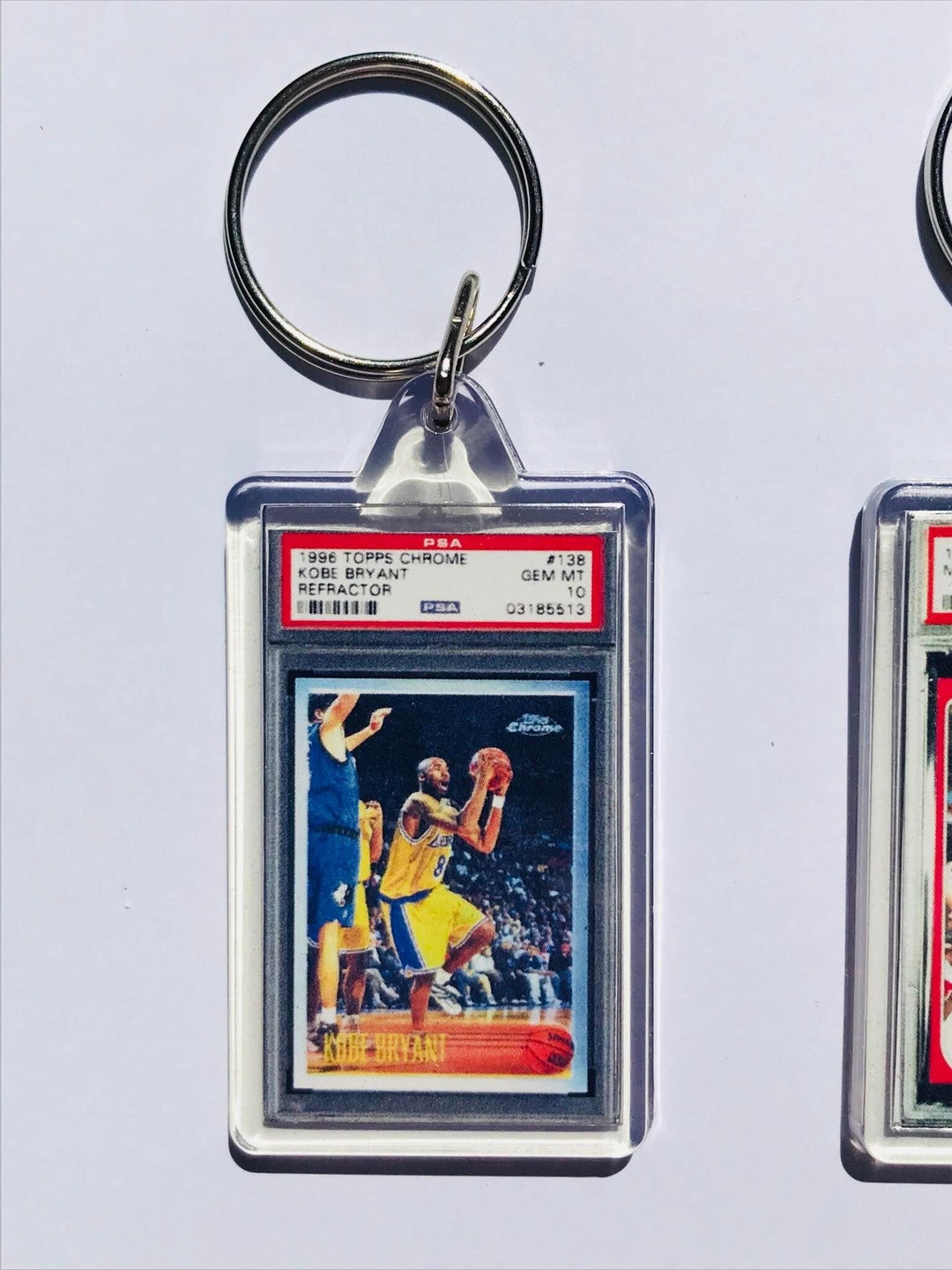 Topps Chrome Kobe Bryant Rookie 138 1996 KEYCHAINS CHOSE 4 Keychains ...