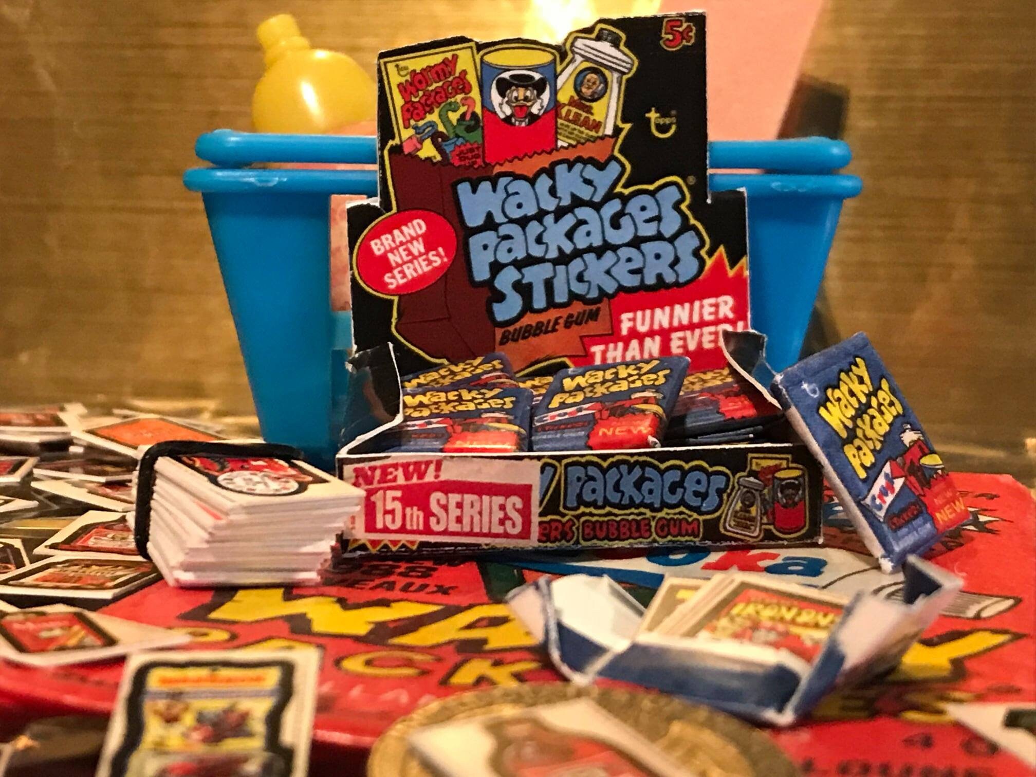1975 WACKY PACKAGES Micro Cards Miniature Box With 5 Full Packs - Etsy