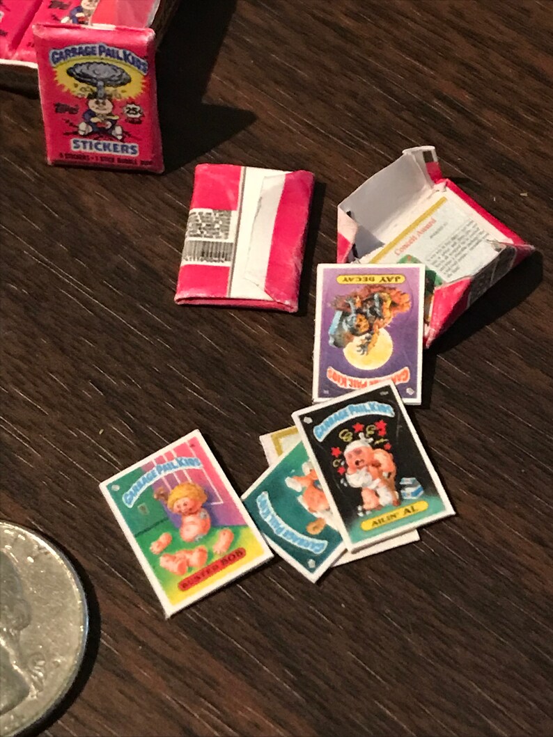Gpk Os 1 Micro Cards Garbage Pail Kids - Etsy