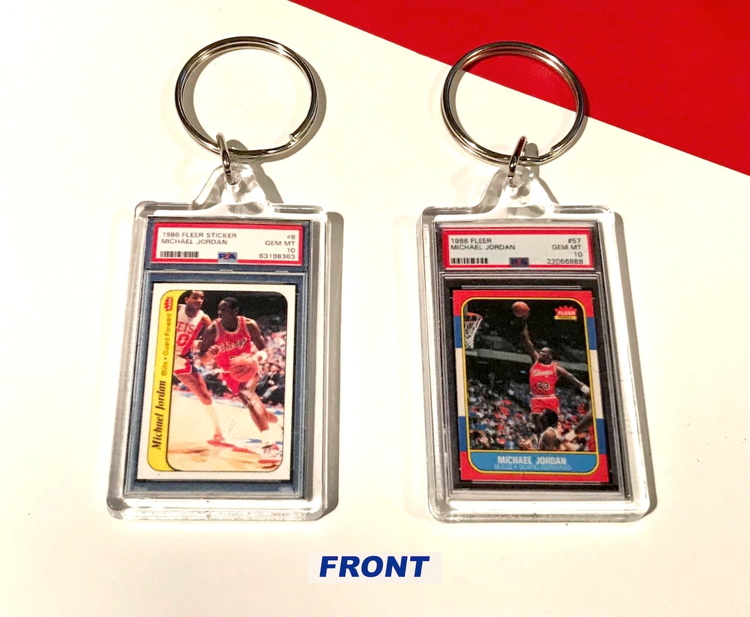 Michael Jordan 57 Rookie 2 Keychains Bulls 1986 Fan Made - Etsy