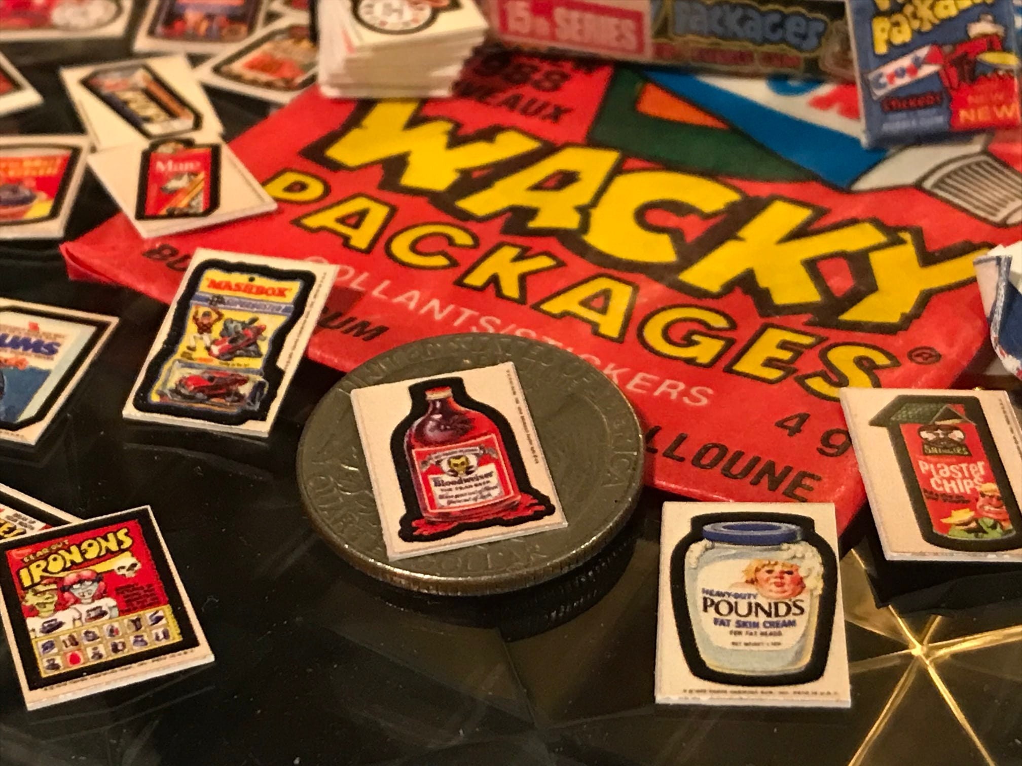 1975 WACKY PACKAGES Micro Cards Miniature Box With 5 Full Packs - Etsy