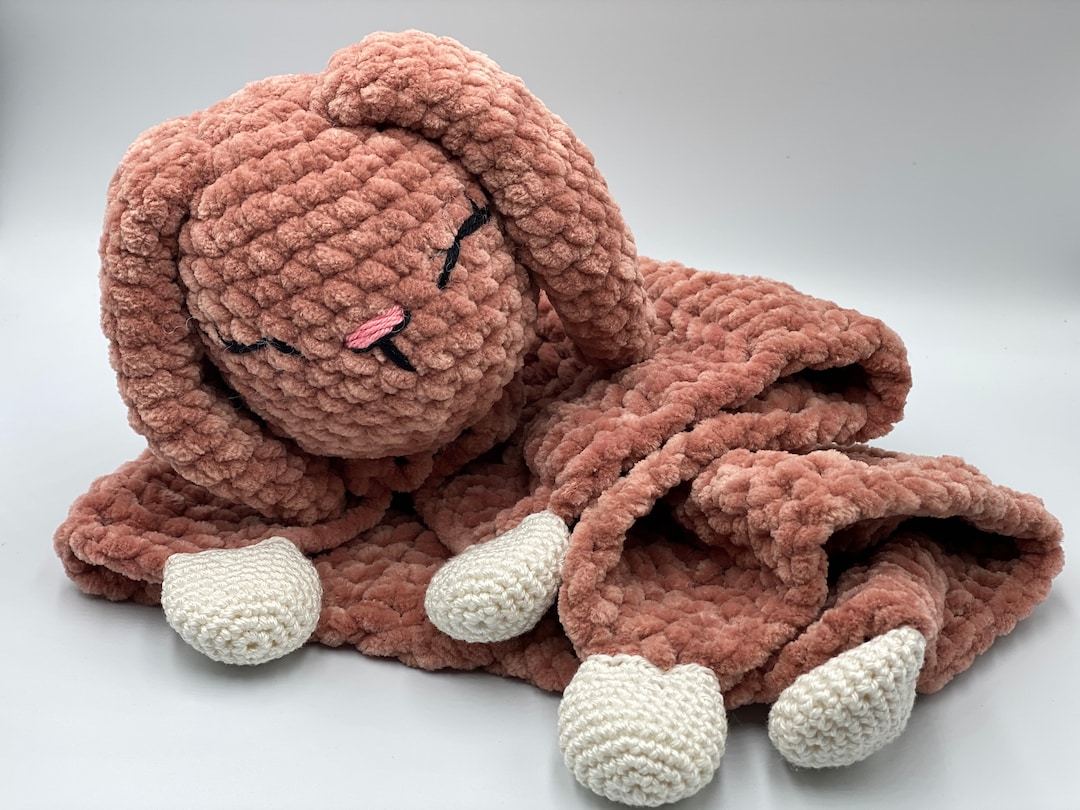 Crochet Pattern/crochet Instructions - Comforter/lovey Cuddly Bunny ...