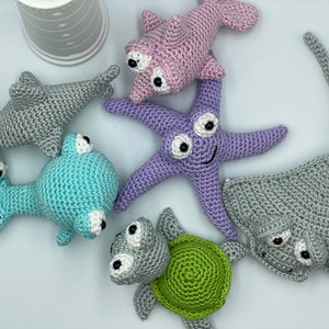 Crochet Pattern Sea Animals / Crochet Instructions Water Inhabitants - Etsy