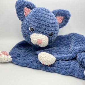 Crochet Pattern Comforter Cuddly Cat / Crochet Pattern Cuddly Blanket ...