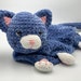 Crochet Pattern Comforter Cuddly Cat / Crochet Pattern Cuddly Blanket ...
