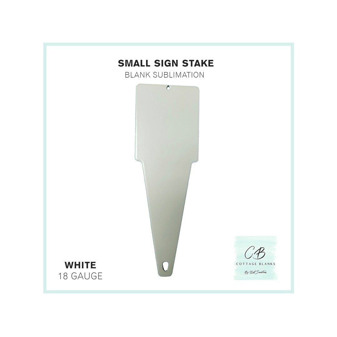 Steel Metal Small Sign Stake Sublimation Blank Metal Cutout for Dye ...
