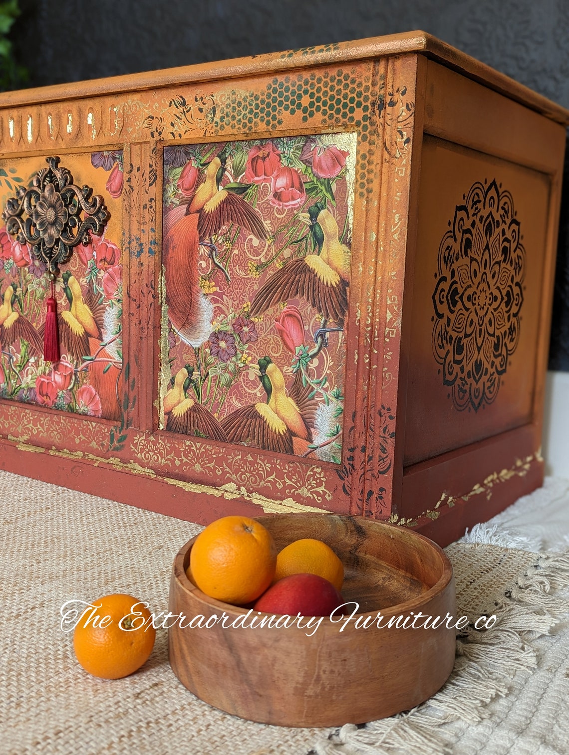 Bespoke Bohemian Blanket Chest, Vintage Style Storage Box. SOLD EXAMPLE ...