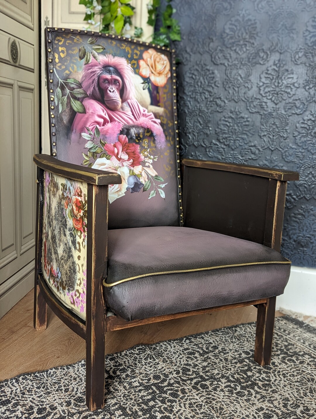 Upcycled, Painted Vintage and Antique Chairs. Maximalist, Eclectic ...