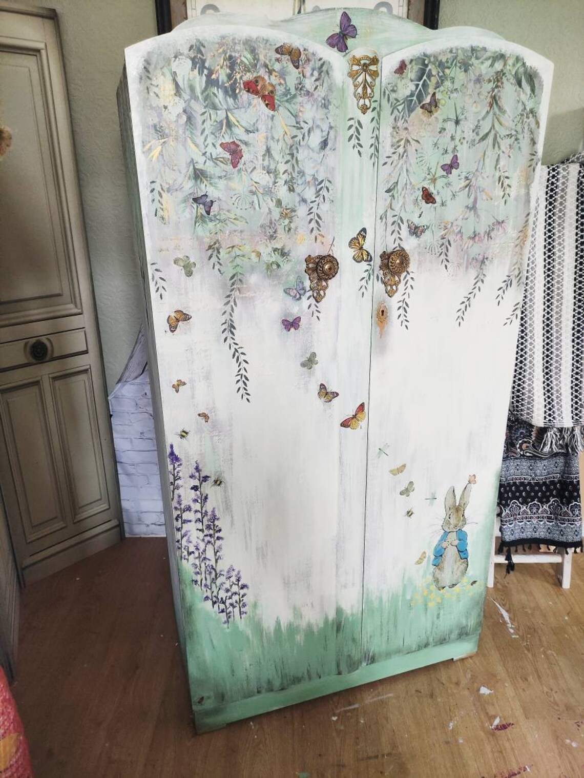 Boho Shabby Chic Art Deco Wardrobes and Armoire Sourced and - Etsy