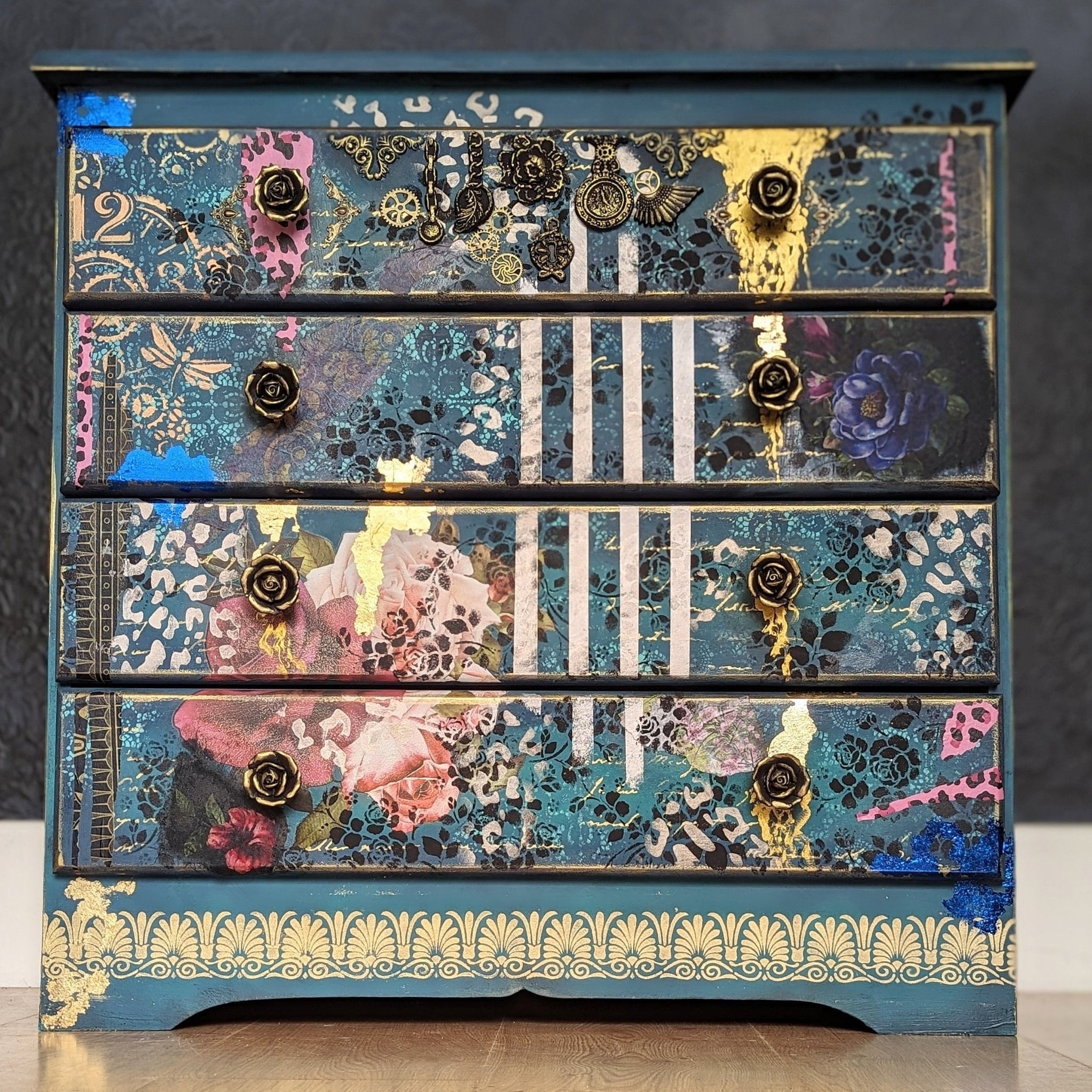 Bohemian Maximalist Style Chests of Drawers. Medium Size. Eclectic ...