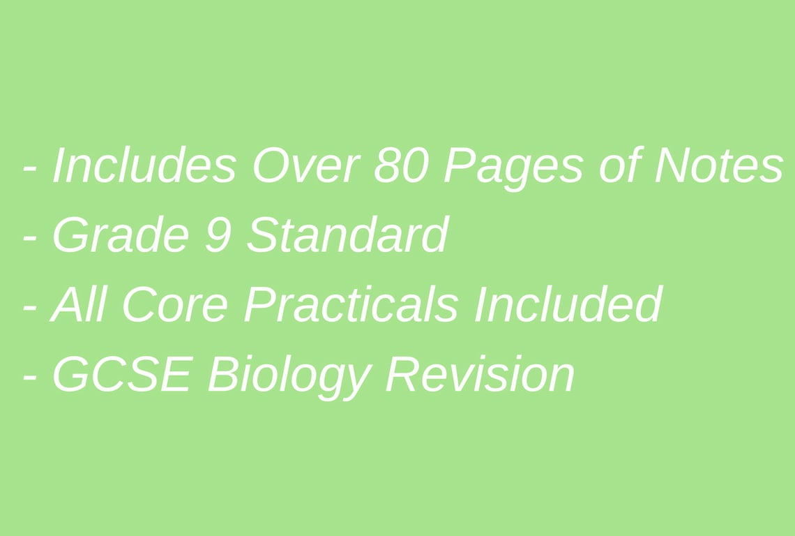 GCSE Biology Paper 1 and 2 Notes Bundle - Etsy