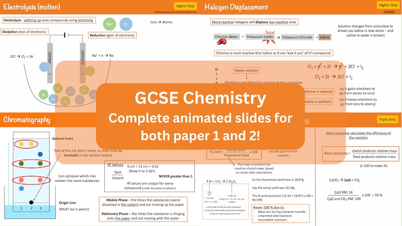 Edexcel GCSE Chemistry Complete Revision Powerpoint - Etsy UK