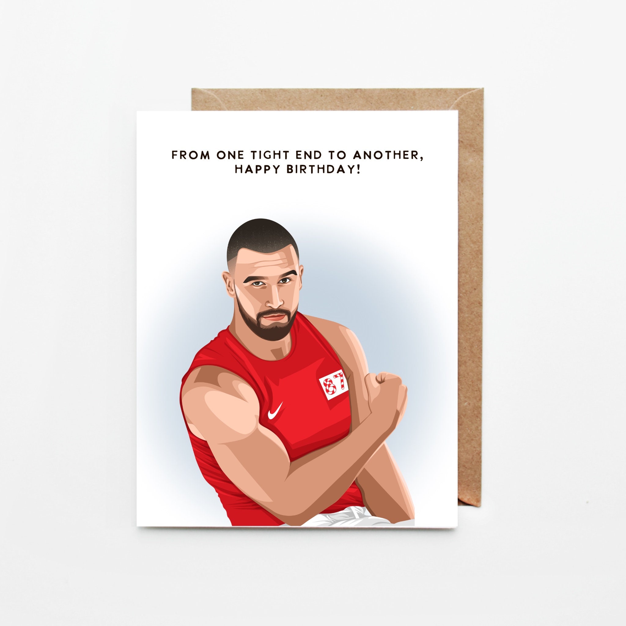 Travis Kelce Inspired Greeting Cards - Etsy