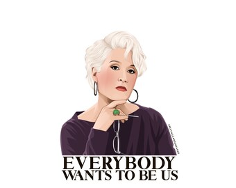 Miranda Priestly That's All the Devil Wears Prada Stickers and Magnets ...