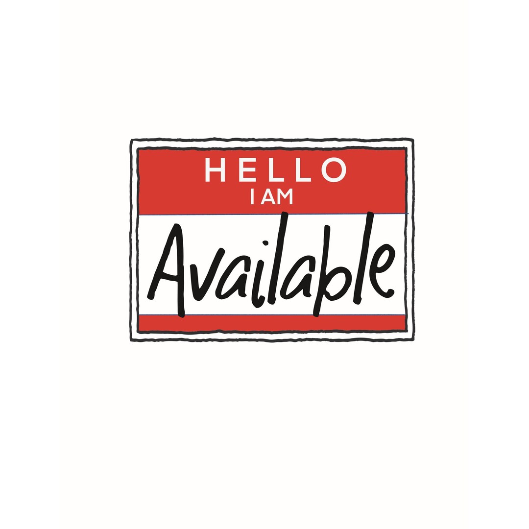 Hello I Am Available, Enamel Pin - Etsy