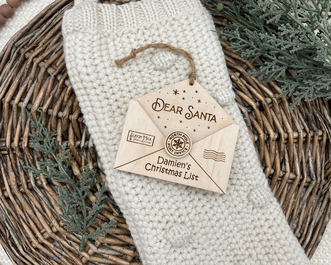 Letter to Santa Ornament Personalized Christmas List Dear Santa ...
