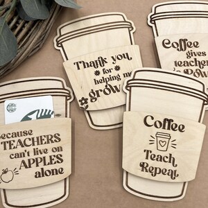 Teacher Gift Card Holder Coffee Gift Card Holder Teacher Appreciation ...
