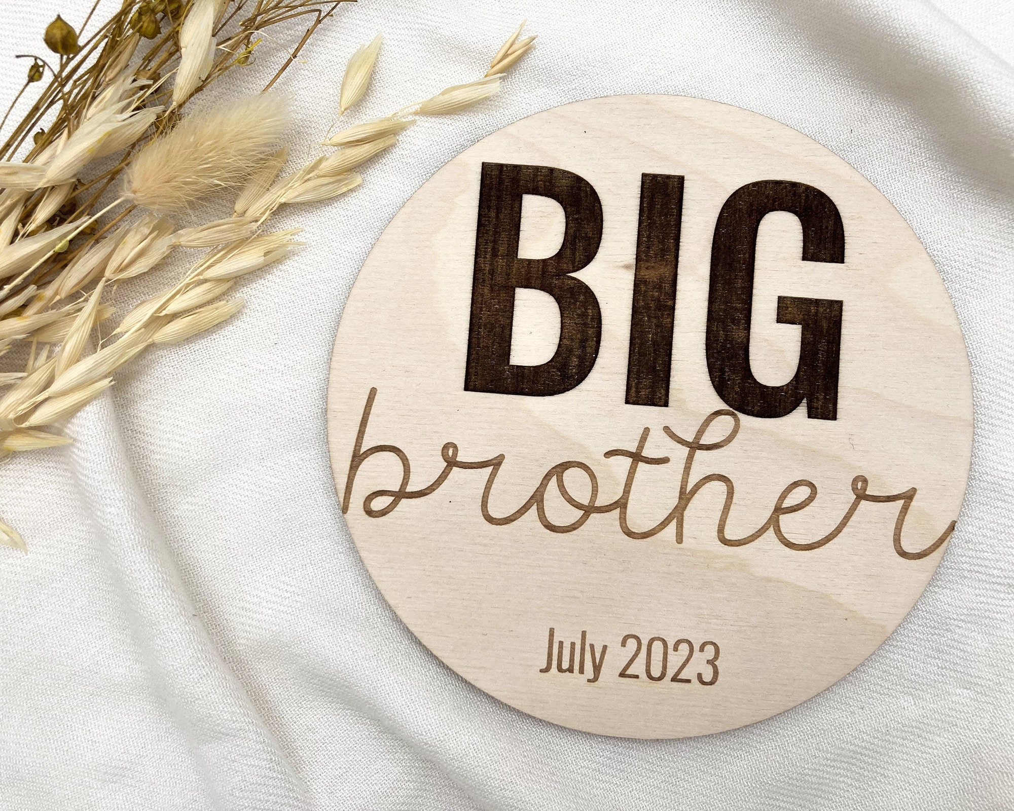 Big Sister Birth Announcement Big Brother Announcement Sign - Etsy