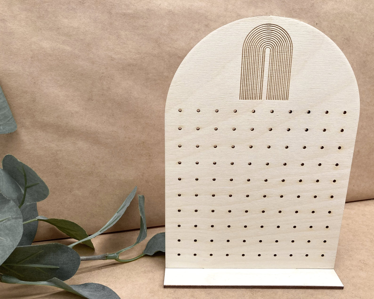 Personalized Earring Holder for Girls Wooden Earring Stand Boho Earring ...