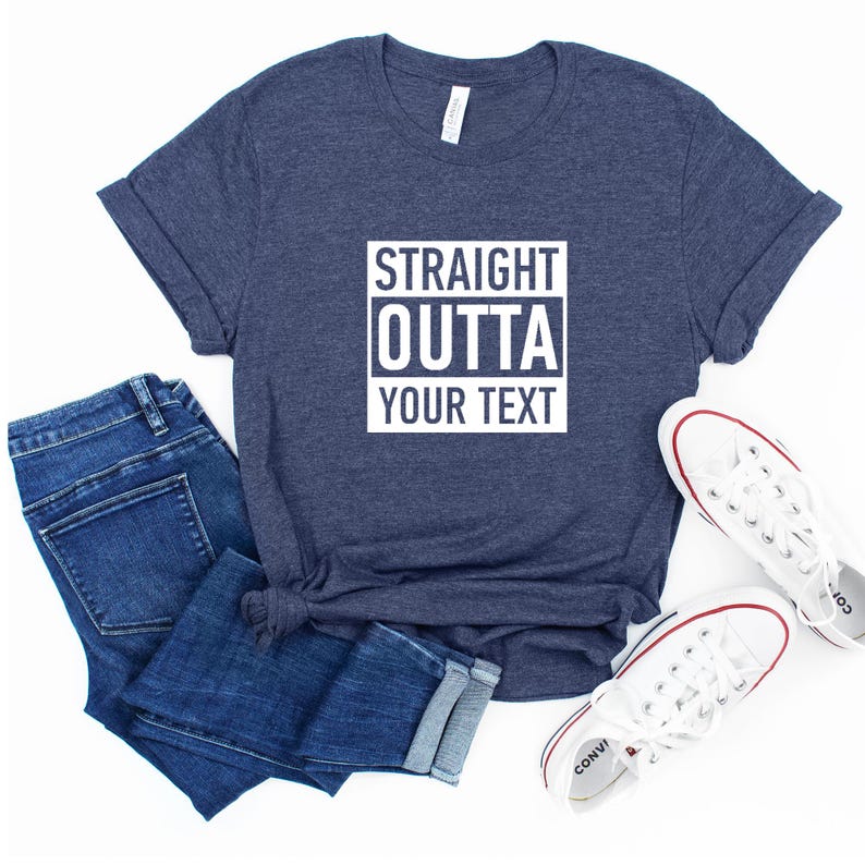 Personalized "straight Outta" Unisex Tee: Custom Text, Wizard Movie ...