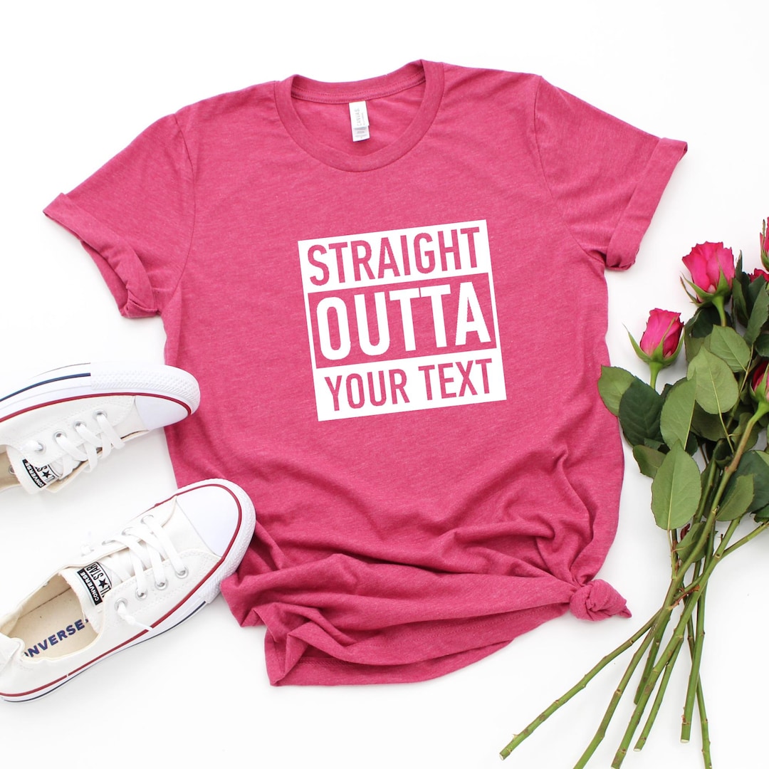 Personalized "straight Outta" Unisex Tee: Custom Text, Wizard Movie ...