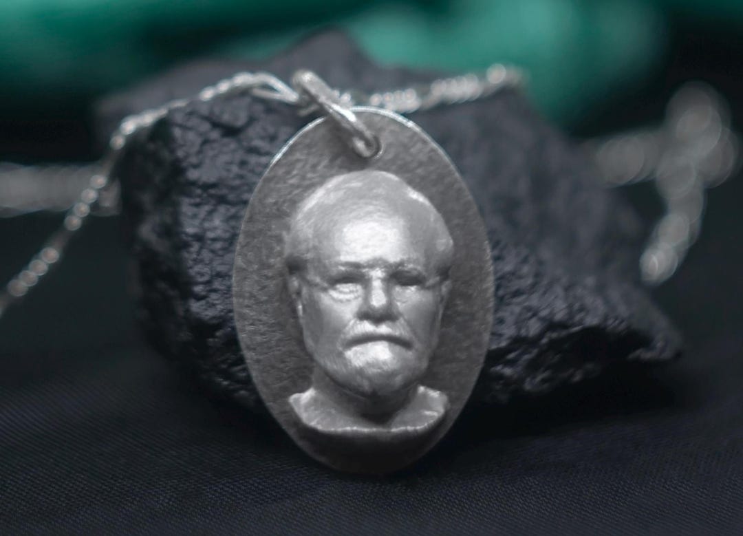 Sigmund Freud Sterling Silver Pendant | Psychologist Necklace ...