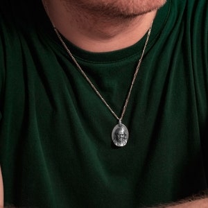 Benjamin Franklin Silver Necklace, US Founding Father Pendant, US ...