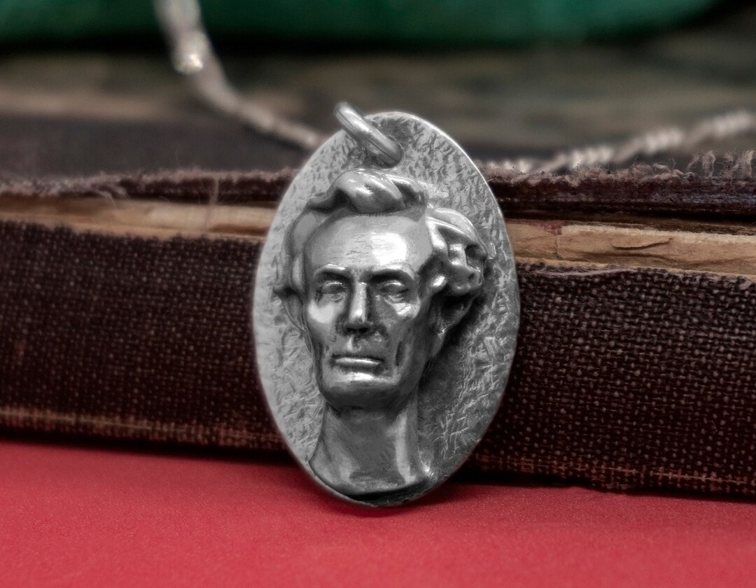 Abraham Lincoln Sterling Silver Pendant | US President Necklace ...