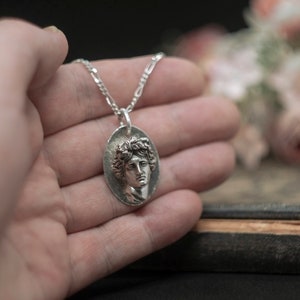 Apollo Silver Necklace, Apollo Pendant, Ancient Greek God Jewelry, Gift ...