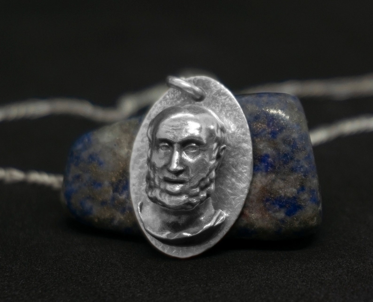 Hippocrates Sterling Silver Pendant | Father of Medicine Necklace ...