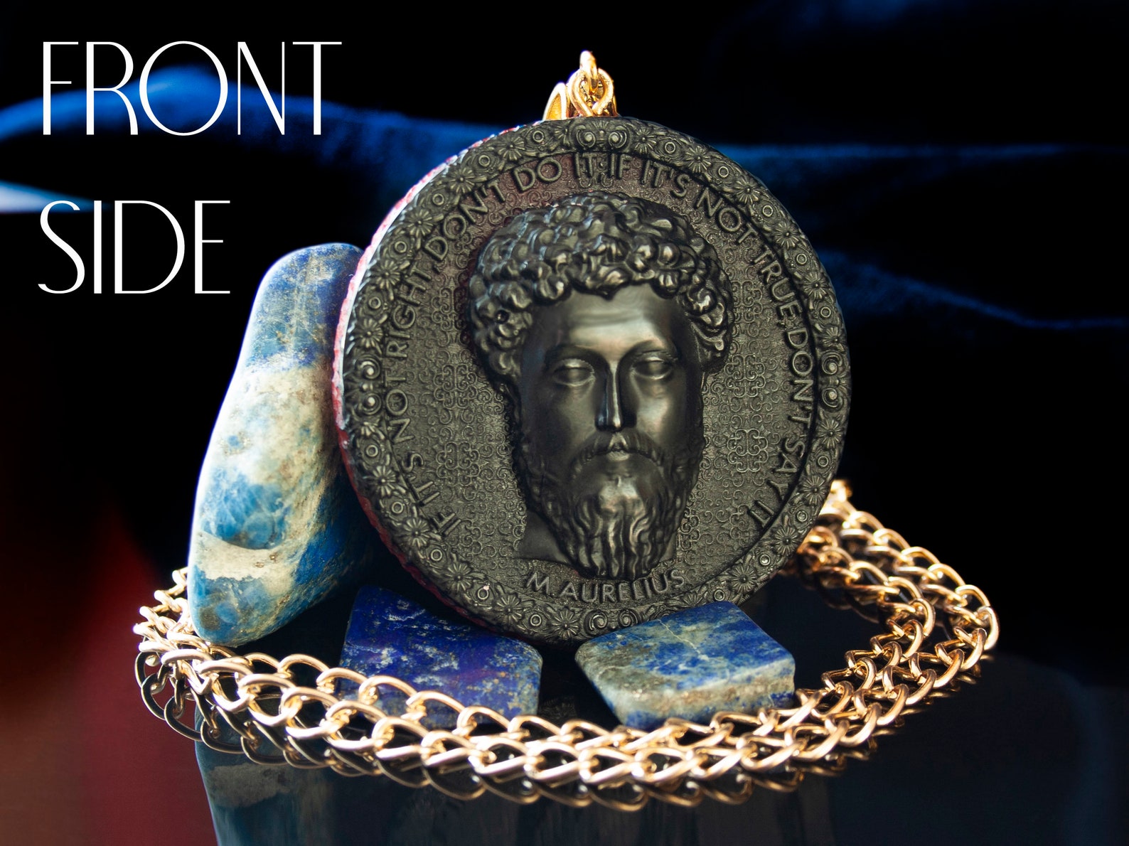 Marcus Aurelius necklace Stoic philosopher quote pendant Roman | Etsy