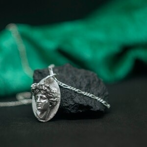 Apollo Silver Necklace, Apollo Pendant, Ancient Greek God Jewelry, Gift ...