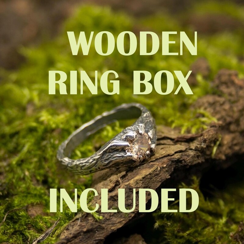 Tree Bark Ring - Etsy