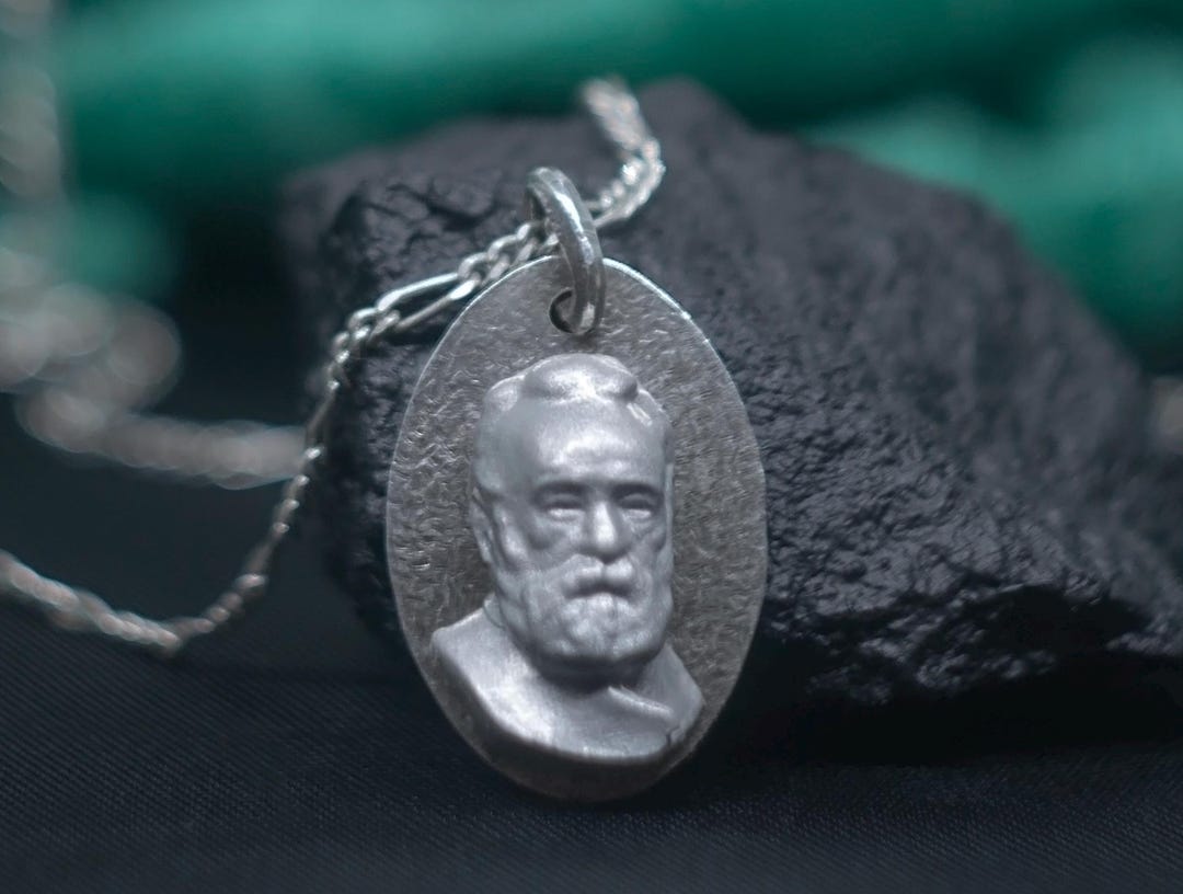 Victor Hugo Sterling Silver Pendant | Bookish Necklace | Literature ...