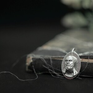 Chrysippus Silver Pendant, Stoic Philosopher Necklace, Chrysippus ...