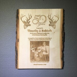 Hunting Memorial Engraving Custom Design Personalized Photo on Wood ...