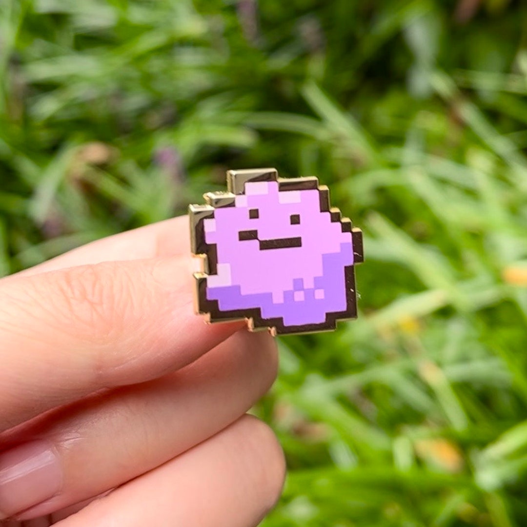 8-bit Ditto Enamel Pin - Etsy