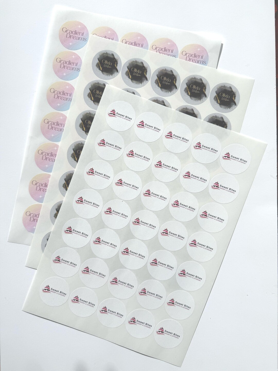 Circular 37mm Stickers, A4 Sheets, Matte Finish, Packaging, Box Sealing ...